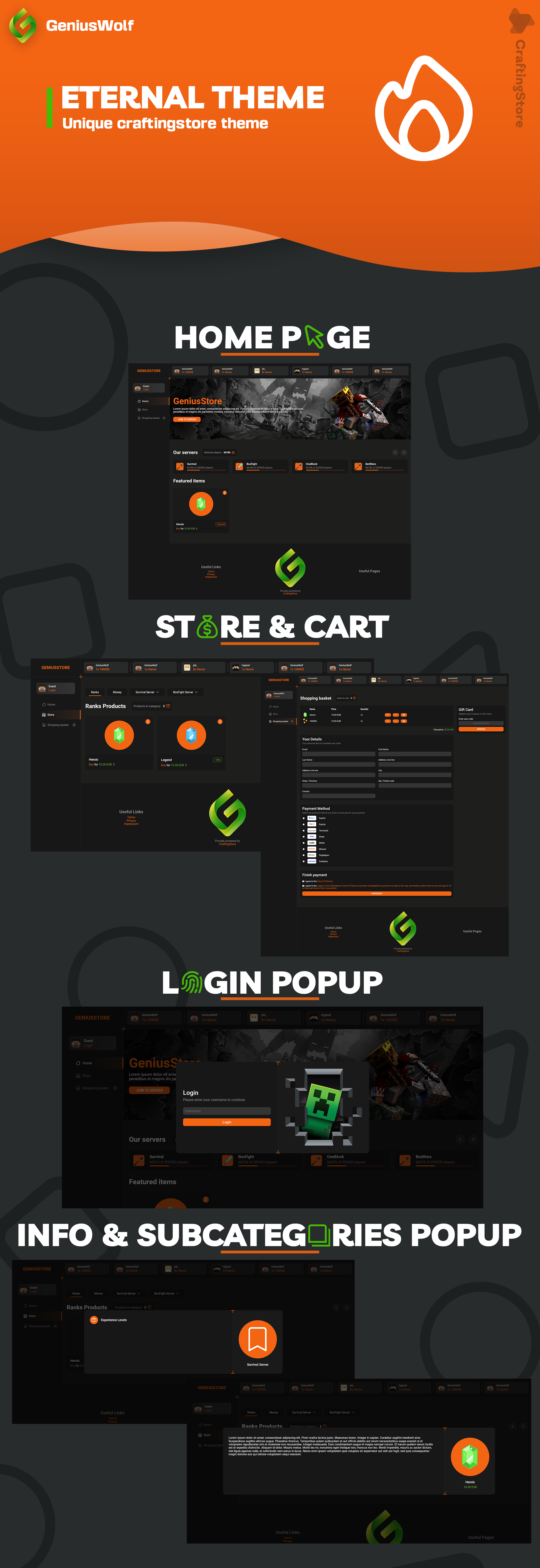Eternal | Unique CraftingStore Theme | BuiltByBit