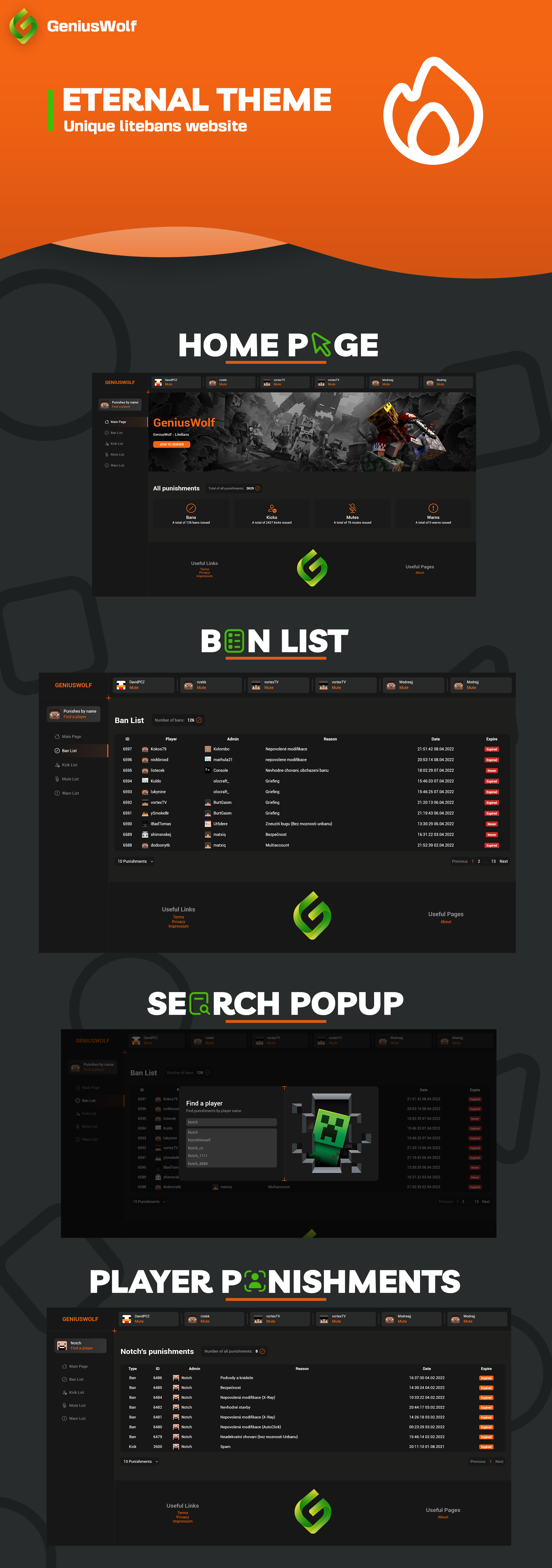 Eternal | Unique Litebans Website | BuiltByBit