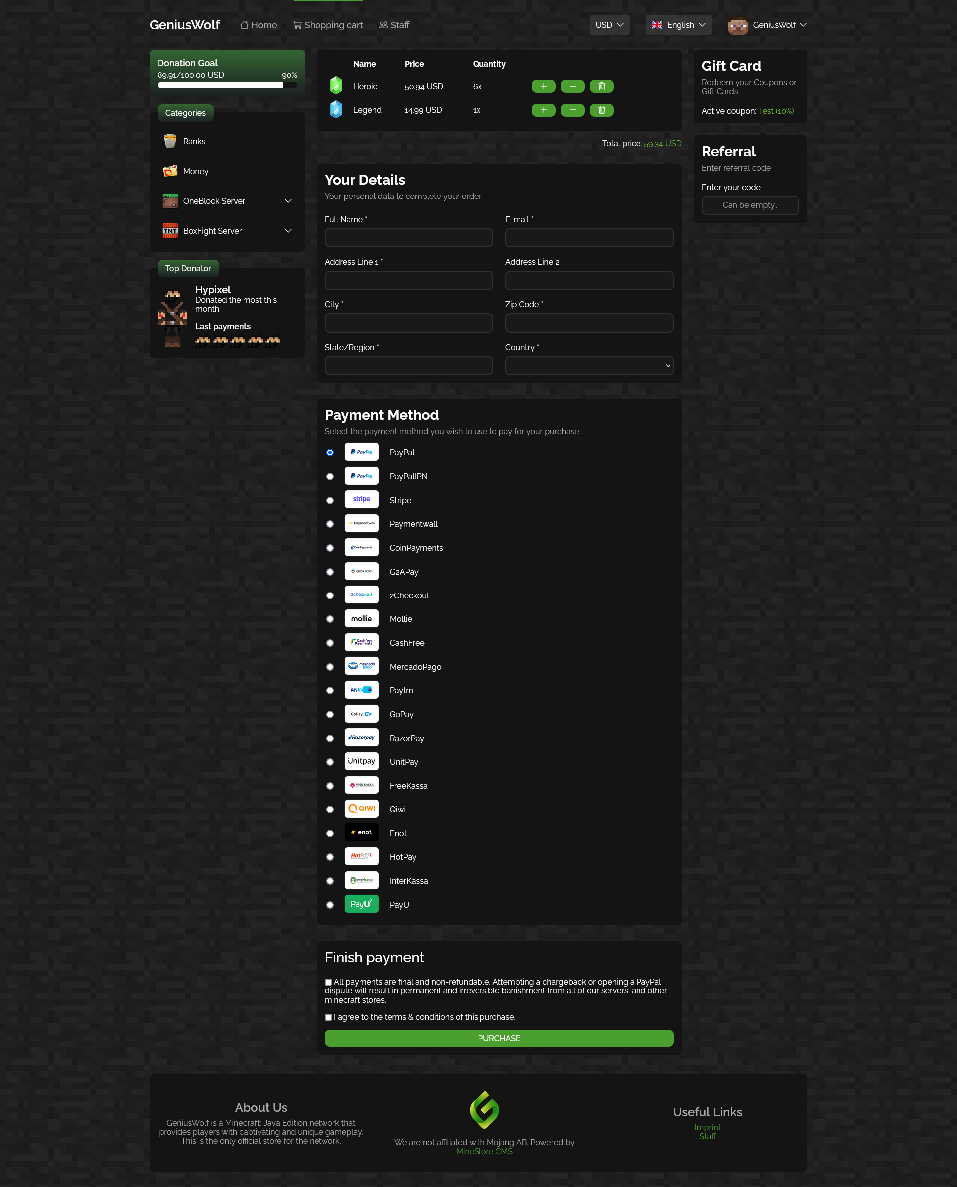 Niva | Unique MineStore v3 Theme | BuiltByBit
