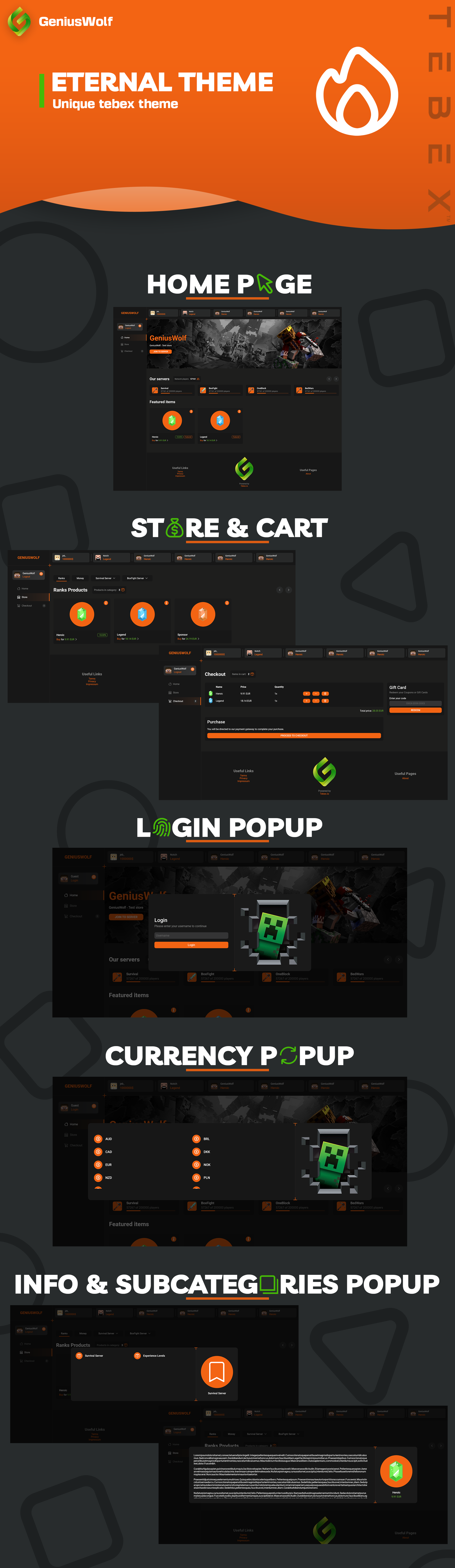 Eternal | Unique Tebex Theme | BuiltByBit